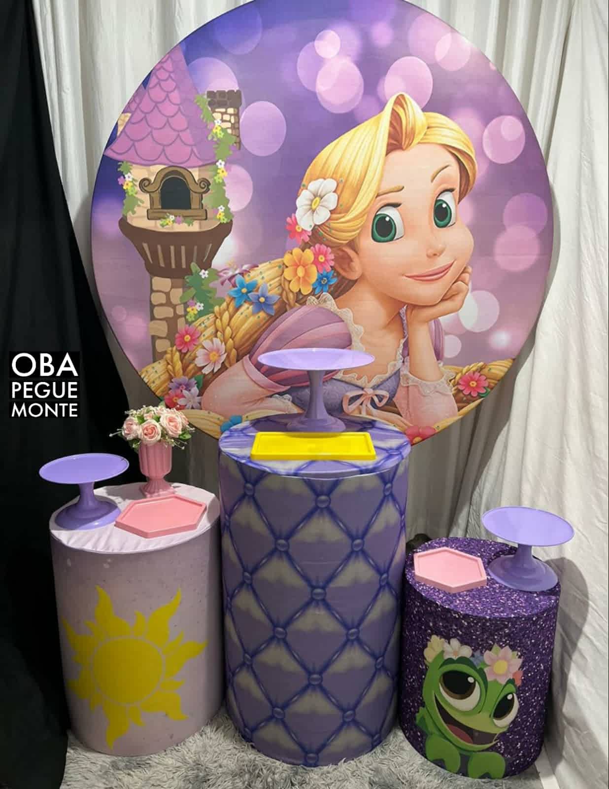 Kit Pegue e Monte Tema Rapunzel - OBA Pegue e Monte